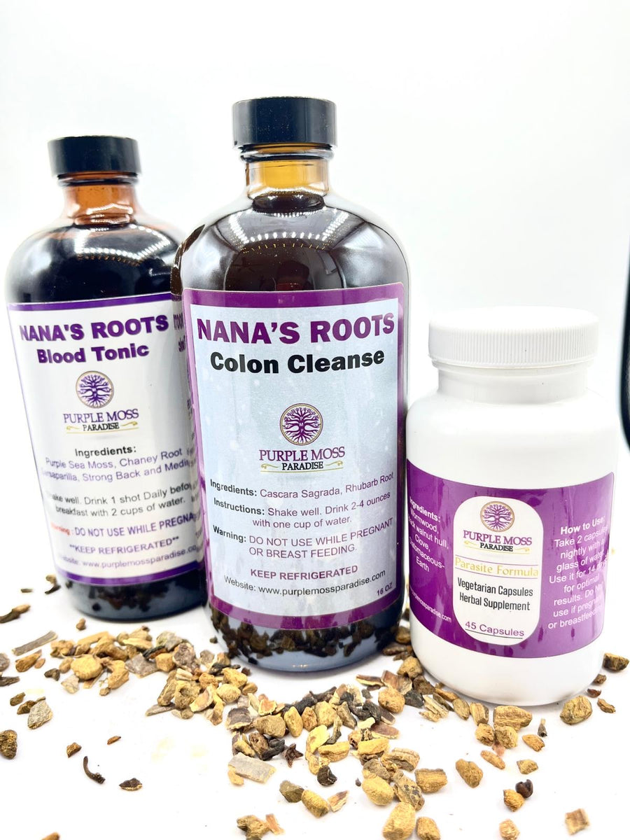 NANA'S ROOTS TONICS AND PARASITE CLEANSE – PURPLE MOSS PARADISE